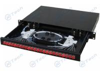 China Draw Type Fiber Optic Patch Panel SC Duplex Dimension 430 × 300 × 1U MM for sale