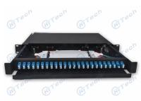 China Sliding 24 Port Wall Mount Patch Panel Weight 4.8Kg With 24 Cores ODF Adapter for sale