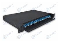 China Sliding 24 Port Wall Mount Patch Panel Weight 4.8Kg With 24 Cores ODF Adapter for sale