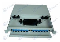 China 24 Core LC Rack Mount Fiber Patch Panel Slidable Type For Ribbon And Single Fiber for sale