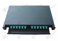China 24 Core LC Rack Mount Fiber Patch Panel Slidable Type For Ribbon And Single Fiber for sale