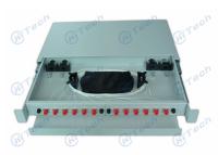 China 24 Core LC Rack Mount Fiber Patch Panel Slidable Type For Ribbon And Single Fiber for sale