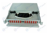 China 24 Core LC Rack Mount Fiber Patch Panel Slidable Type For Ribbon And Single Fiber for sale