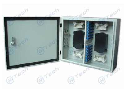 China 12-96 Cores Fiber Optic Distribution Box Cold Rolling Steel Material 48 Ports for sale