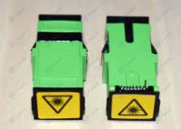 China SC/APC Fiber Optic Adapter Green Color Insertion Loss≤ 0.2dB With Dust Cover ABS Housing for sale