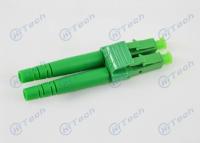 China ABS Housing Fiber Optic Cable LC Connector Green Color Singlemode 3.0mm 2.0mm for sale