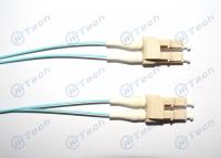 China Multimode LC To LC Fiber Optic Jumper 10Gb Fiber Patch Cord 50/125μm IEC Standard for sale