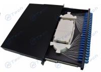 China Sliding 1U 48 Cores Fiber Optic Patch Panel SC Duplex Type ODF Wall Mounted for sale