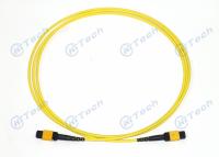 China Singlemode MTP Patch Cord 10G 40G MPO Fiber Jumper Durable ROHS Certificated for sale