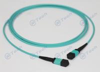 China Singlemode MTP Patch Cord 10G 40G MPO Fiber Jumper Durable ROHS Certificated for sale