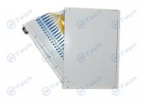 China 19 Inch 1U 24 Port Fiber Optic Patch Panel Wall Mounted Cold Rolling Steel Material for sale