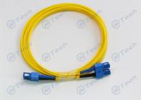 China Simplex Duplex Singlemode Fiber Optic Patch Cord SC APC Ceramic Ferrule Inner for sale