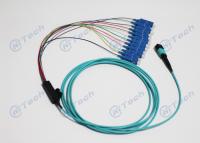 China Ceramic Ferrule 12 Core OM3 MTP-SC Fiber Optic Cable for sale