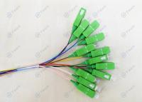China Yellow Color 9/125 SM Simplex SC APC Fiber Optic Pigtail 0.9mm for sale