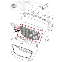 China Left Right Chrome Radiator Grille For Bentley Continental GT 2004-2008 Flying Spur 2005-2008 OEM 3W0853683A 3W0853684 for sale
