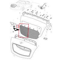 China Right Chrome Radiator Grille For Bentley Continental GT 2004-2008 Flying Spur 2005-2008 OEM 3W0853684 for sale