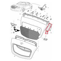 China Front Bumper Grille Supporting Grill Support Brackets For Bentley Flying Spur OEM 3W0805519A for sale