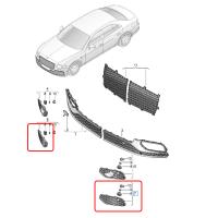 China Without Acc Chrome Front Bumper Air Guide Grille Kit For Bentley Flying Spur 2020 OEM 3SE807667 3SE807668 for sale
