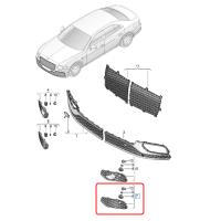 China Without Acc Chrome Left Front Bumper Air Guide Grille For Bentley Flying Spur 2020 OEM 3SE807667 for sale