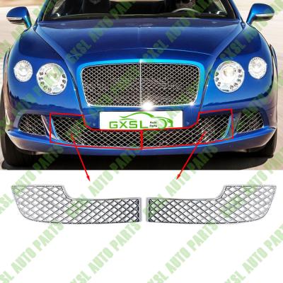 China Chrome Front Bumper Mesh Inner Grille For Bentley Continental Gt 6.0 2012-2015 OEM 3W3807681H 3W3807682H for sale