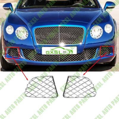 China Chrome Front Bumper Mesh Outer Grille For Bentley Continental Gt 6.0 2012-2015 OEM 3W3807683J 3W3807684J for sale