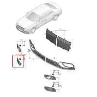 China Without Acc Black Right Front Bumper Air Guide Grille For Bentley Flying Spur 2020 OEM 3SE807668B 3SE807668D for sale