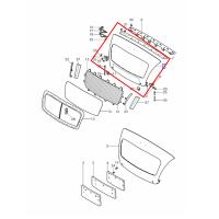 China Radiator Grille Cover With License Plate Bracket Cover Grille Outer Frame For Bentley Continental GT 2012-2015 OEM 3W3853651BGRU for sale