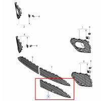 China With ACC Black Left Front Bumper Center Grille For Bentley Bentayga 2021 OEM 36A807675J 36A807675S for sale