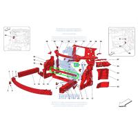 China Beam Body Frame For Ferrari F8 Spider OEM 985307558 985318904 for sale
