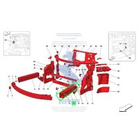 China Left Front Spar Body Frame For Ferrari F8 Spider OEM 985904561 for sale