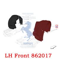 China Black Left Front Wheelhouse Radkasten Radhausschale Vorne For Ferrari F8 Spider OEM 862017 879210 for sale