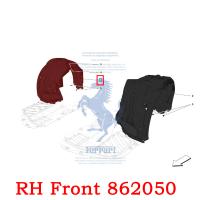China Black Right Front Wheelhouse Radkasten Radhausschale Vorne For Ferrari F8 Spider OEM 862050 879212 for sale