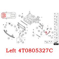 China Black Left Bracket For Lamborghini Huracan LP580 610 OEM 4T0805327C for sale