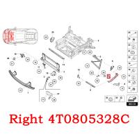 China Black Right Bracket For Lamborghini Huracan LP580 610 OEM 4T0805328C for sale