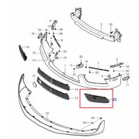 China Chrome Left Front Bumper Grille For Bentley Continental GT 4.0 2012-2015 OEM 3W3807647C for sale