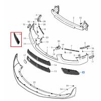 China Black Right Front Bumper Grille For Bentley Continental GT 4.0 2012-2015 OEM 3W3807648B for sale