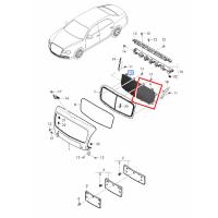 China Black Left Front Radiator Grille For Bentley Flying Spur 2013-2019 OEM 4W0853683A for sale