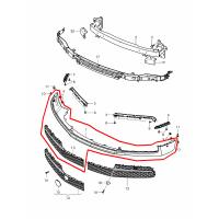 China Front Bumper With Black Right Front Grille For Bentley Flying Spur 2016-2019 OEM 4W0807217 4W0807648 4W0807648H 4W0807648D 4W0807648M for sale