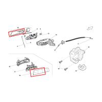 China Car Door Long Cover Handle Cover Decoration Plate For Lamborghini Gallardo lp560 OEM 400839240 0R1400020（Only Fits the left-hand drive vehicle） for sale