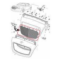 China Black Left Right Front Radiator Grille Fit For Bentley Continental GT GTC 2009-2011 Flying Spur 2009-2012 OEM 3W0853683E 3W0853684D for sale
