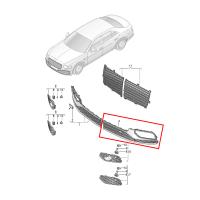 China Chrome Left Front Bumper Air Guide Grille For Bentley New Flying Spur 2020+ OEM 3SE807647 for sale
