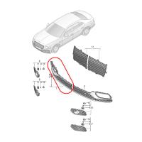 China Chrome Right Front Bumper Air Guide Grille For Bentley New Flying Spur 2020+ OEM 3SE807648 3SE807648B for sale