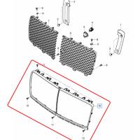 China Front Radiator  Grille Inner Frame Black For Bentley Bentayga 2021 OEM 36A853667E for sale