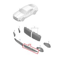 China For Bentley Continental GT 2020 Left Front Bumper Air Guide Grille With ACC Black OEM 3SD807675A for sale
