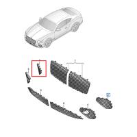 China For Bentley Continental GT GTC 2020 Front Bumper Air Guide Right Grille Black Without ACC OEM 3SD807684 for sale
