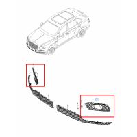 China For Bentley Bentayga 2016-2020 Left Right Front Bumper Grille With Acc Black OEM 36A807345E 36A807345F 36A807346E 36A807346F for sale