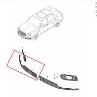 China For Bentley Bentayga 2016-2020 Without ACC Right Front Bumper Grille Chrome OEM 36A807648A 36A807648D for sale