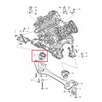 China For Bentley Continental Gt 2012-2017 Flying Spur 2012-2019 V8 Right Engine Mounts OEM 4W0199384 3W0199384 for sale