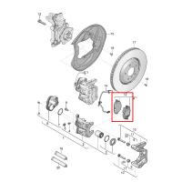 China For Bentley Bentayga Front & Rear Brake Pads Sensors Kit OEM 4M0698151AK 4M0698151AE 4M0698451C 4M0698451T for sale
