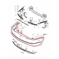 China For Bentley Continental GT 2012-2015 New Auto Spare Parts Rear Bumper OEM 3W3807417BJ 3W3807417BM for sale